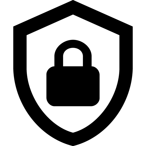 Shield lock outline icon svg png free download