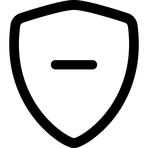 shield minus icon 3 - Download free