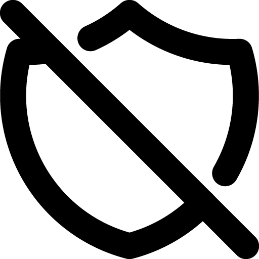 Shield off icon svg png free download - 3