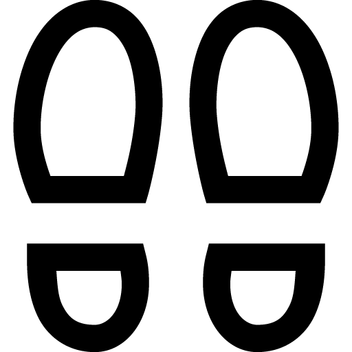 Shoe prints icon svg png free download