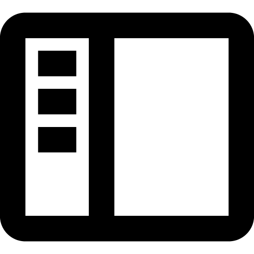 Show sidebar icon svg png free download