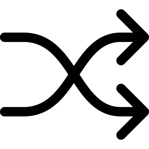 Shuffle icon svg png free download - 6