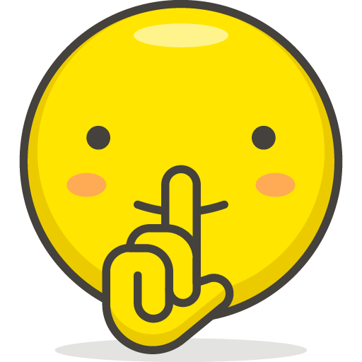 Shushing face icon svg png free download