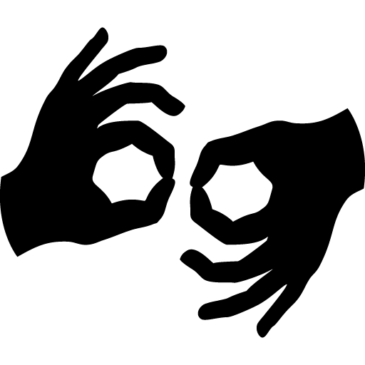 Sign language icon svg png free download - 3