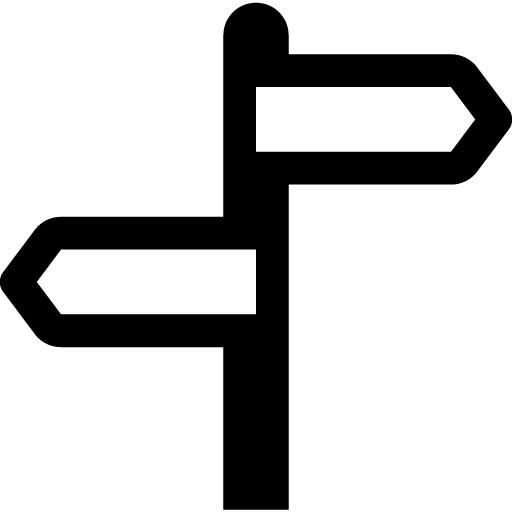 Signpost split icon svg png free download