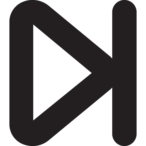 Skip forward outline icon svg png free download