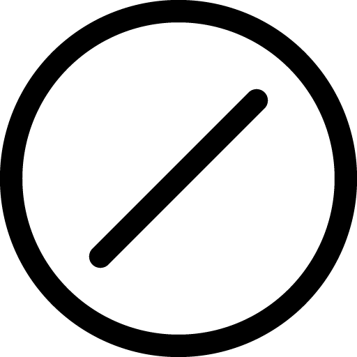 Slash circle icon svg png free download