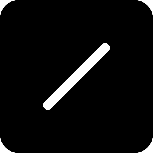 Slash square fill icon svg png free download