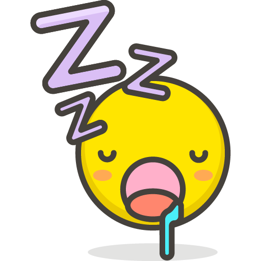Sleeping face icon svg png free download