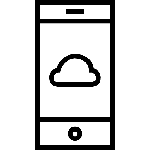 Smartphone cloud icon svg png free download