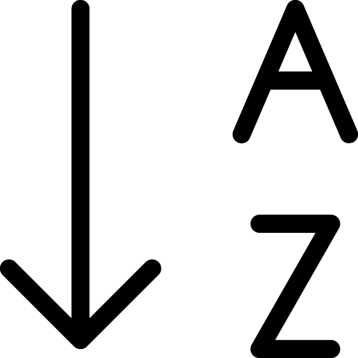 Sort alpha asc icon svg png free download - 3