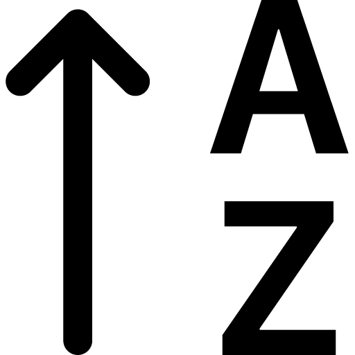 Sort alpha up icon svg png free download - 3