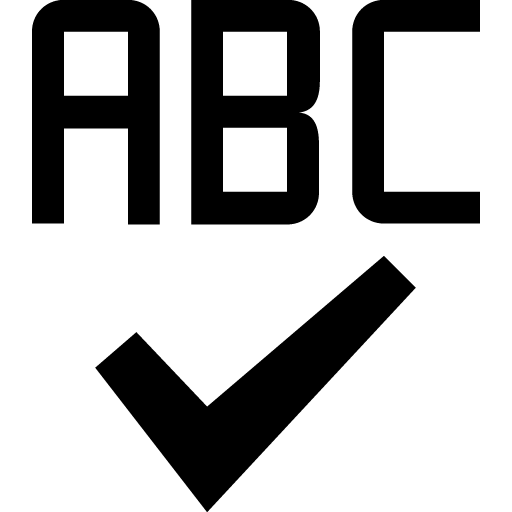 Spell check icon svg png free download