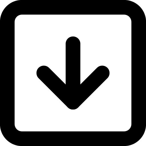 Square arrow down icon svg png free download