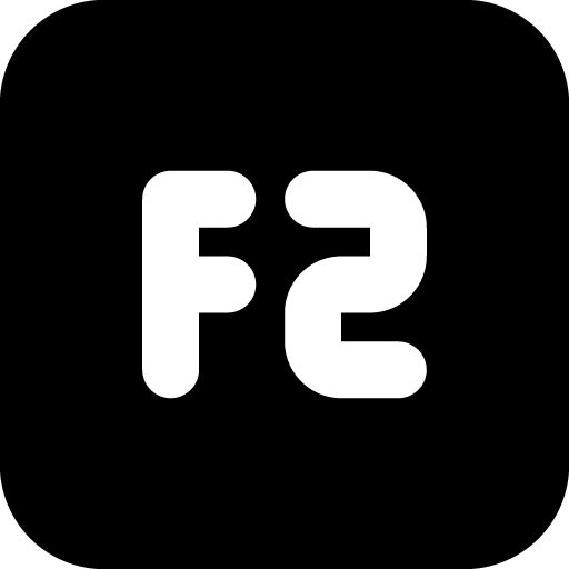 Square f2 filled icon svg png free download