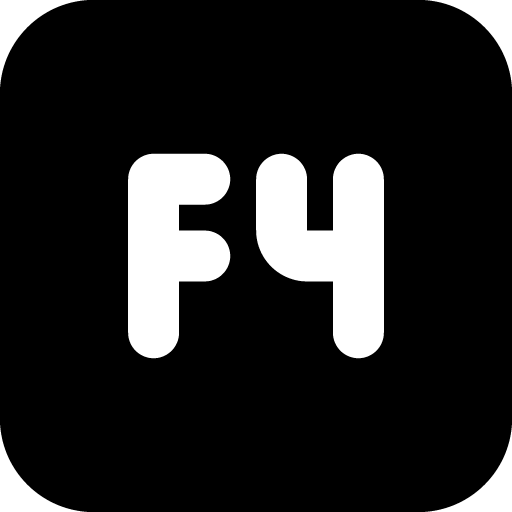 Square f4 filled icon svg png free download