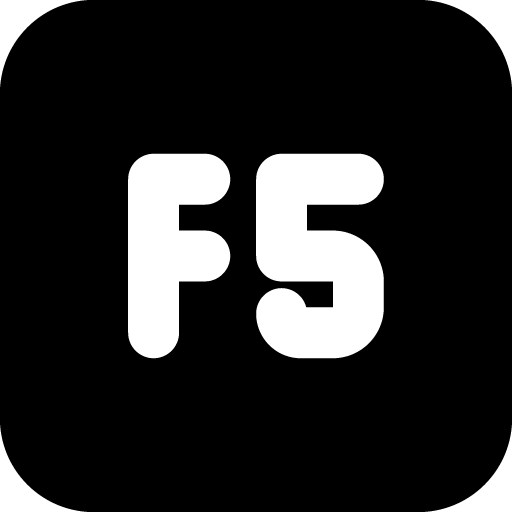 Square f5 filled icon svg png free download