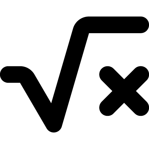 Square root variable icon svg png free download