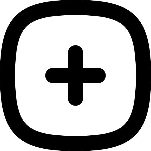 Square rounded plus icon svg png free download