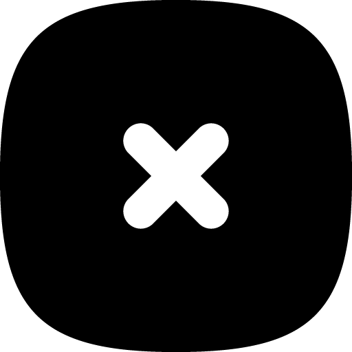 Square rounded x filled icon svg png free download