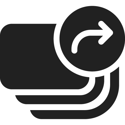 Stack arrow forward icon svg png free download