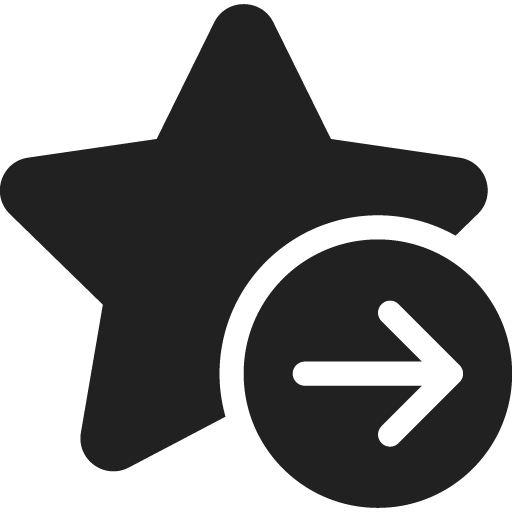 Star arrow right end icon svg png free download