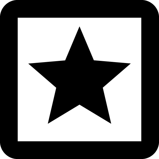 Star box outline icon svg png free download