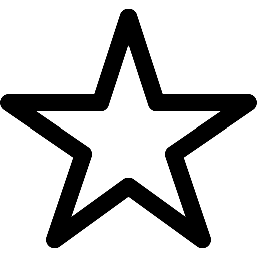 Star outline icon svg png free download - 3