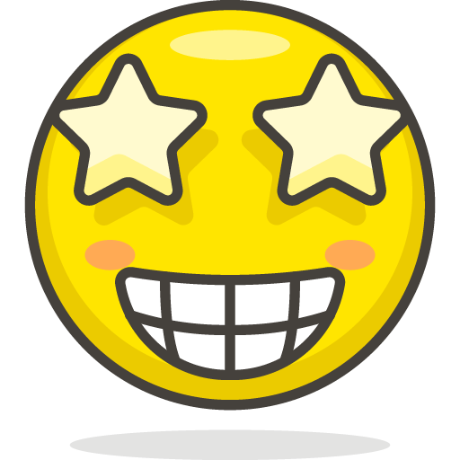 Star struck icon svg png free download