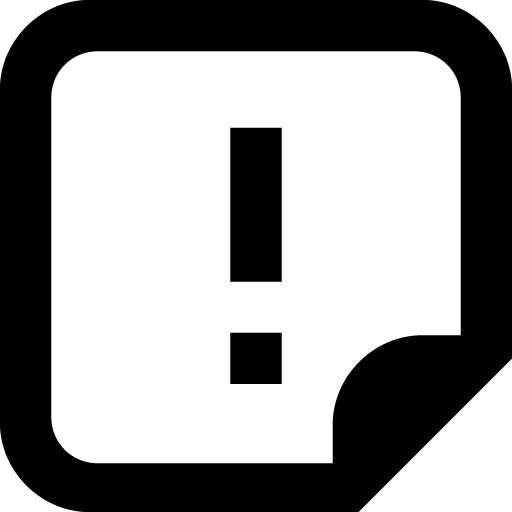 Sticker alert outline icon svg png free download