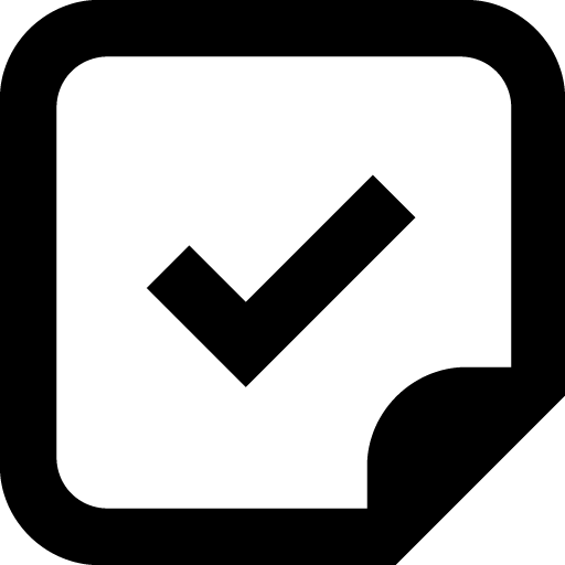 Sticker check outline icon svg png free download