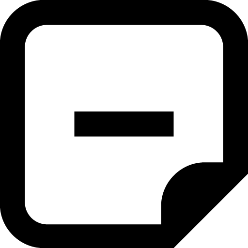 Sticker minus outline icon svg png free download