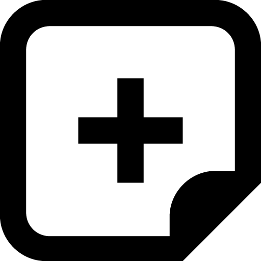 Sticker plus outline icon svg png free download