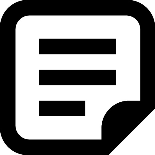 Sticker text outline icon svg png free download