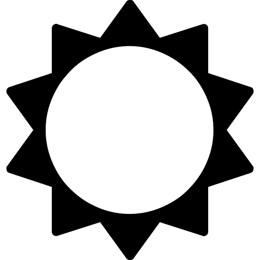 Sun outlined icon svg png free download