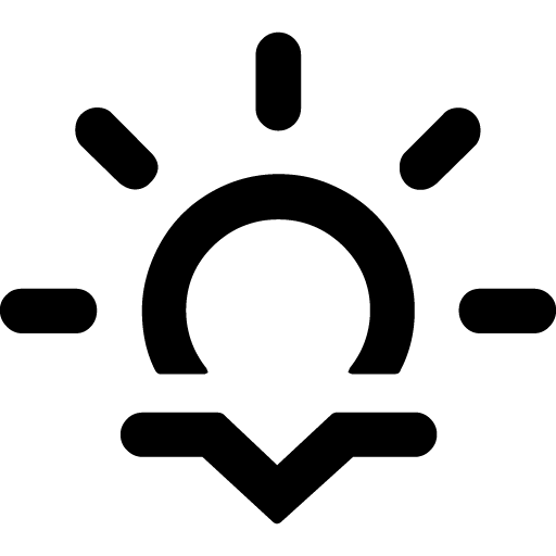 Sunset icon svg png free download - 3