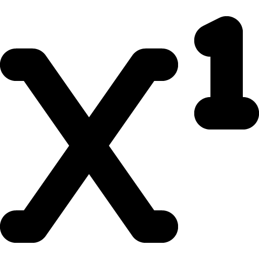 Superscript icon svg png free download - 9