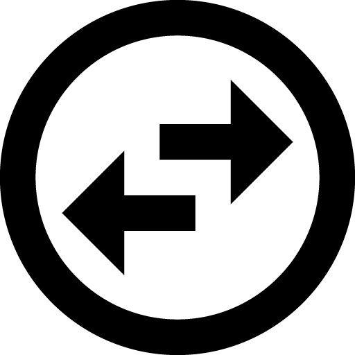 Swap horizontal circle outline icon svg png free download