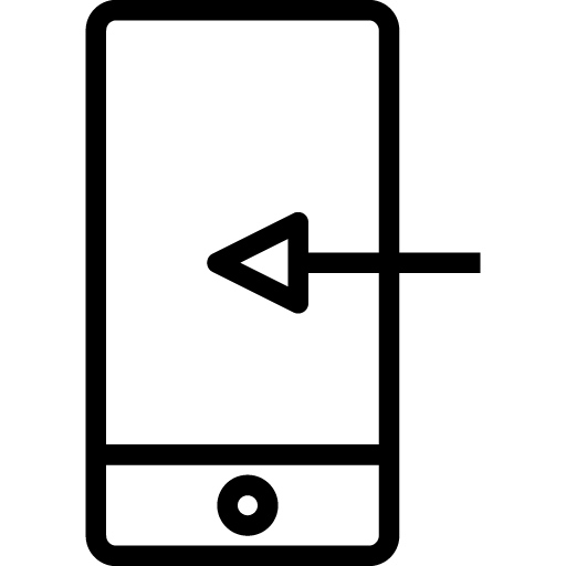 Swipe left phone icon svg png free download