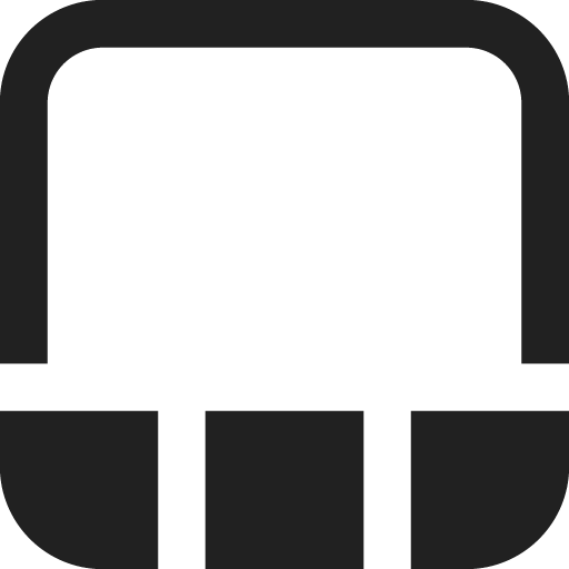 Table bottom row icon svg png free download