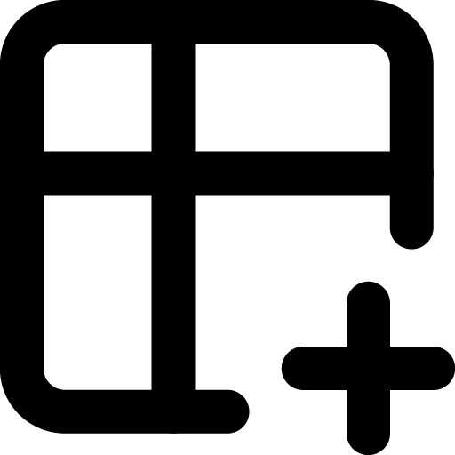 Table plus icon svg png free download