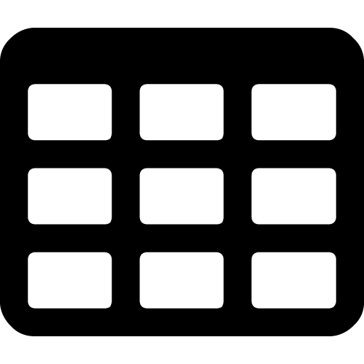 Table icon svg png free download