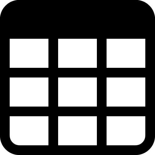 Table icon svg png free download - 7