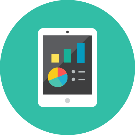 Tablet chart icon svg png free download