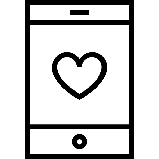 Tablet heart icon svg png free download