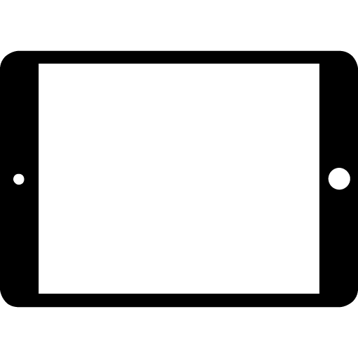 Tablet landscape icon svg png free download - 2