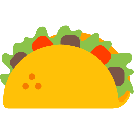Taco icon svg png free download