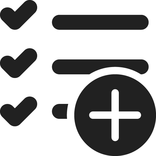 Task list add icon svg png free download