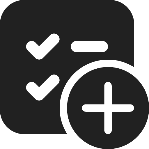 Task list square add icon svg png free download