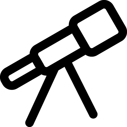 Telescope outline icon svg png free download